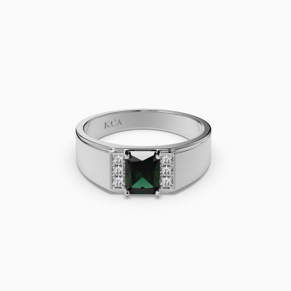 Solid in Prince Emerald 925 Sterling Silver Men Ring – KEDAI CINCIN AMPANG